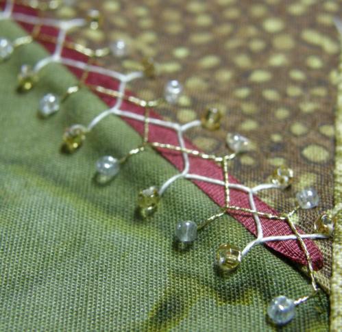 The Couching Stitch and how it is used in hand embroidery