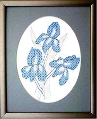 Blackwork flower patterns to delight the stitcher