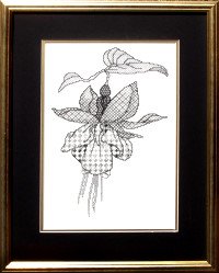 Blackwork flower patterns to download